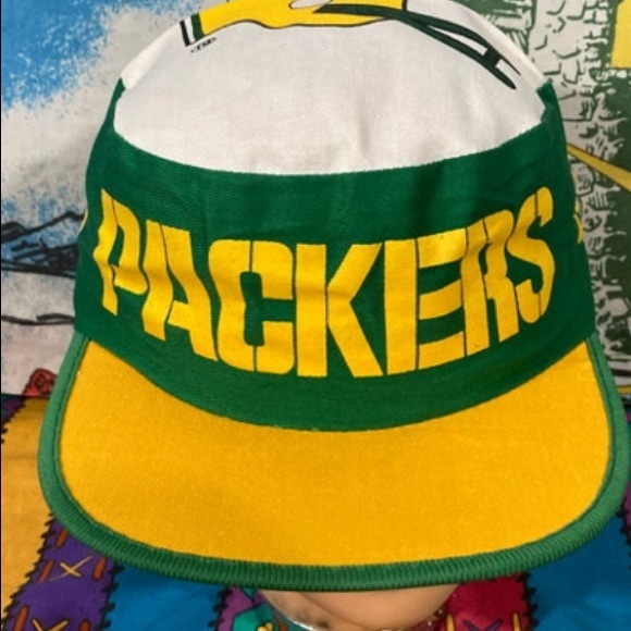 Vintage | Accessories | Vintage Green Bay Packers Painters Cap 8s New ...